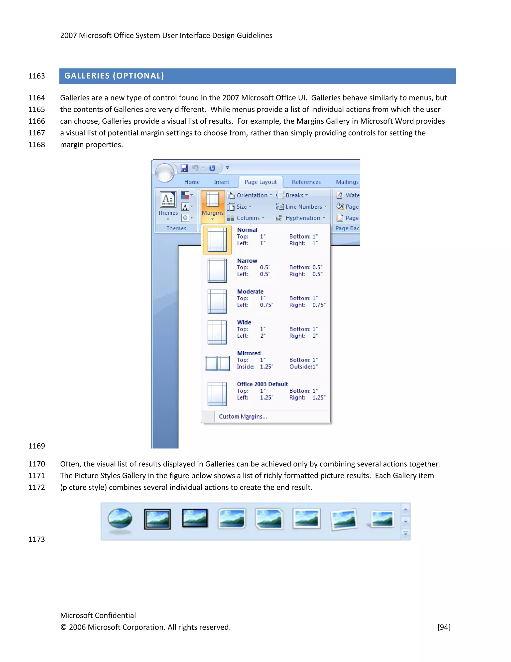 2007 Office UI Design Guidelines License | PDF