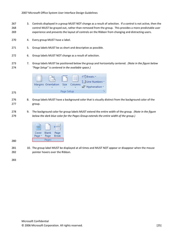 2007 Office UI Design Guidelines License | PPT
