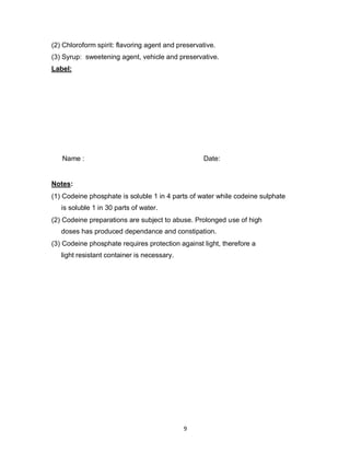 2007 practical pharmaceutics dosage form laboratory 1 | PDF