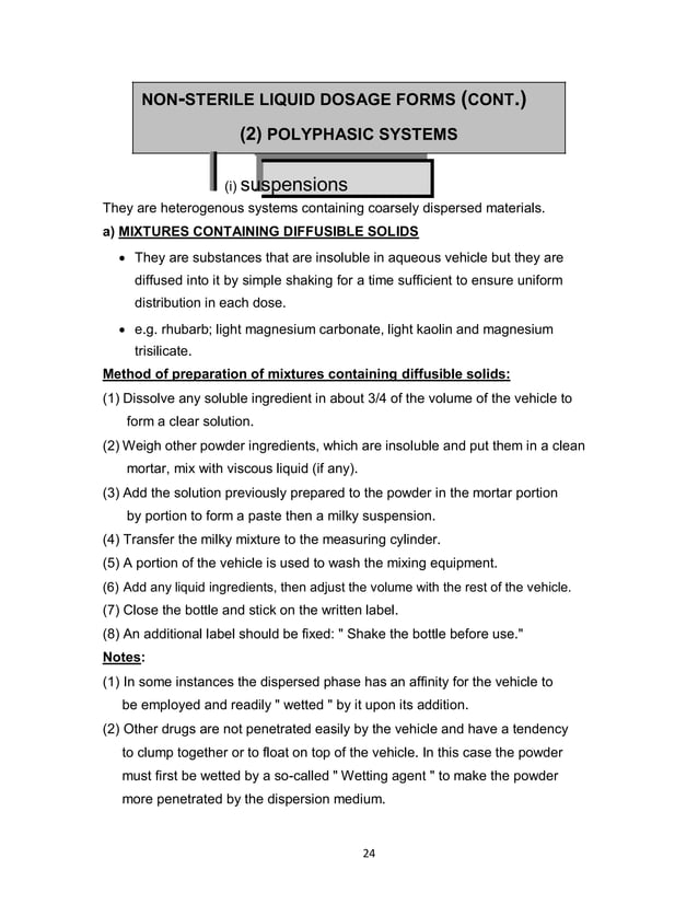 2007 practical pharmaceutics dosage form laboratory 1 | PDF | Chemistry ...