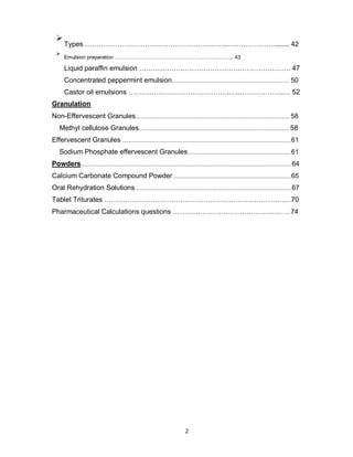 2007 practical pharmaceutics dosage form laboratory 1 | PDF