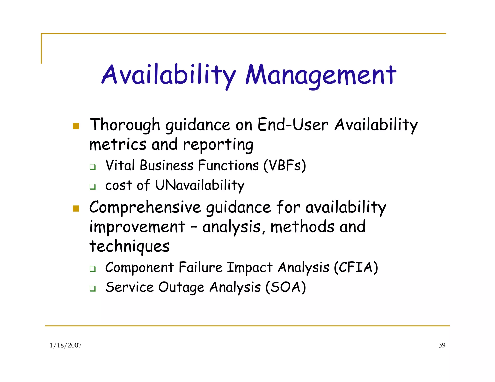 200701 Sudhendu Das It Service Management And Improvement Framework | PPT