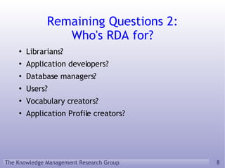 RDA-DCAM and Application Profiles | PPT