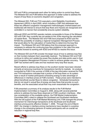 20070525 loop-flow-investigation-report | PDF | Power and Energy ...