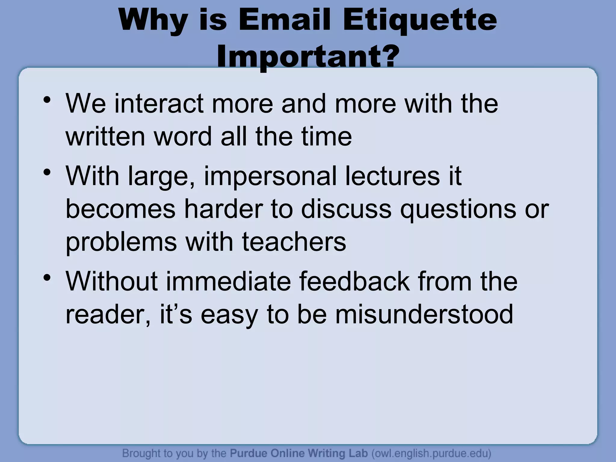 Email Etiquette | PPT