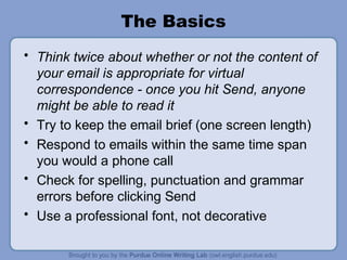 Email Etiquette | PPT