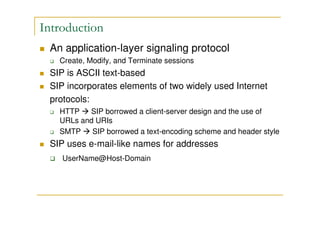 Introduction to SIP(Session Initiation Protocol) | PDF