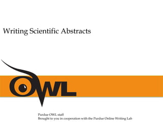 writing scientific abstracts | PPTX