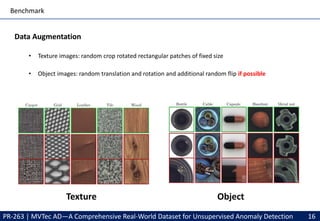 MVTec AD: A Comprehensive Real-World Dataset for Unsupervised Anomaly ...