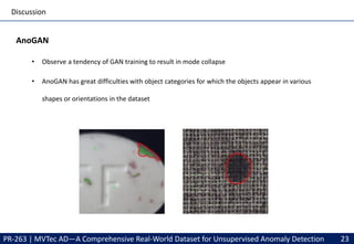 MVTec AD: A Comprehensive Real-World Dataset for Unsupervised Anomaly ...