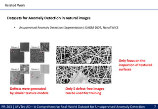 MVTec AD: A Comprehensive Real-World Dataset for Unsupervised Anomaly ...