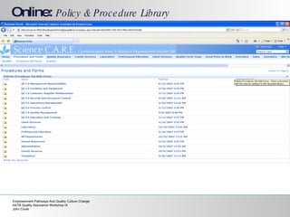 Empowerment Pathways and Quality Culture Change | PPT | Business | Business and Finance