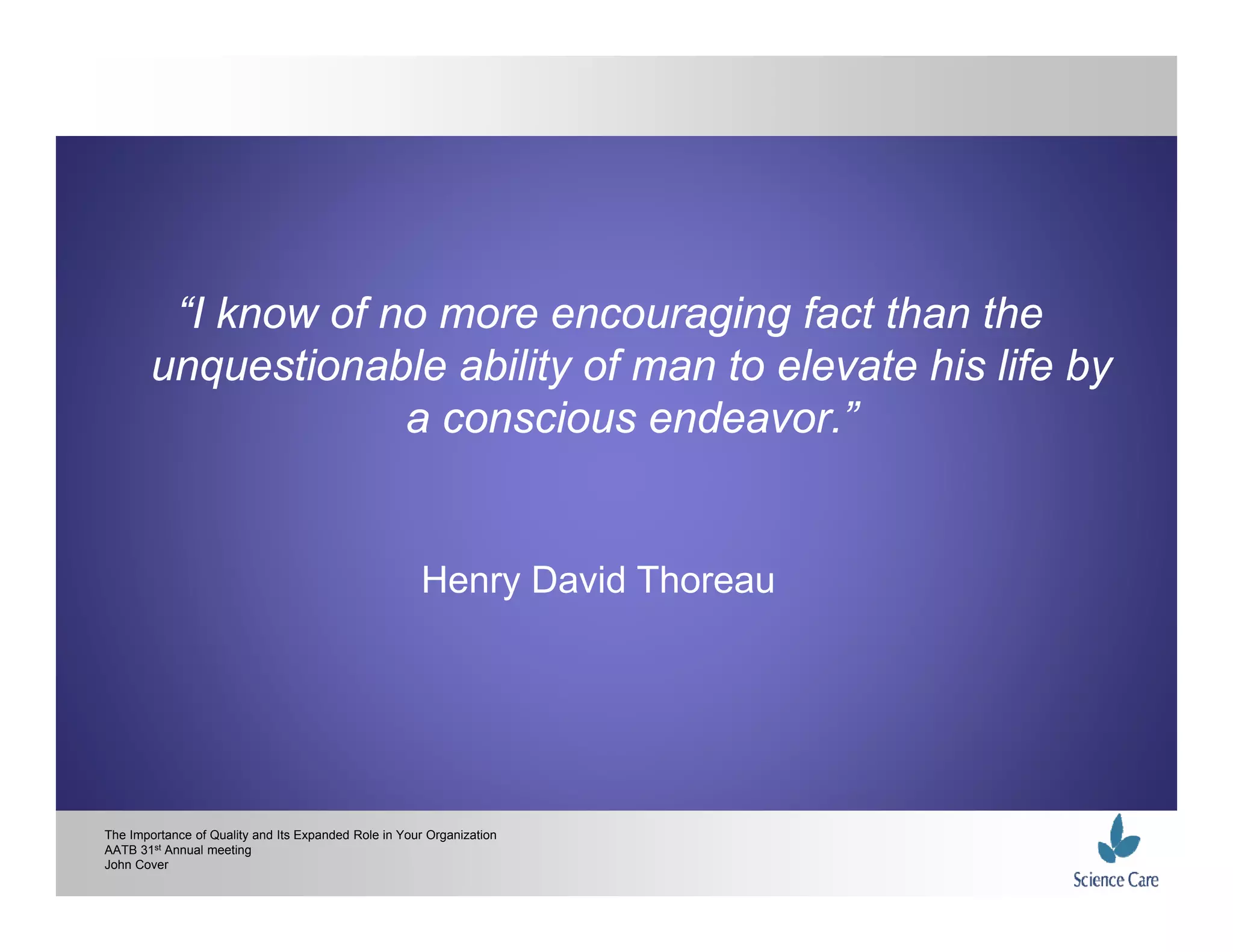 Importance of Quality | PDF