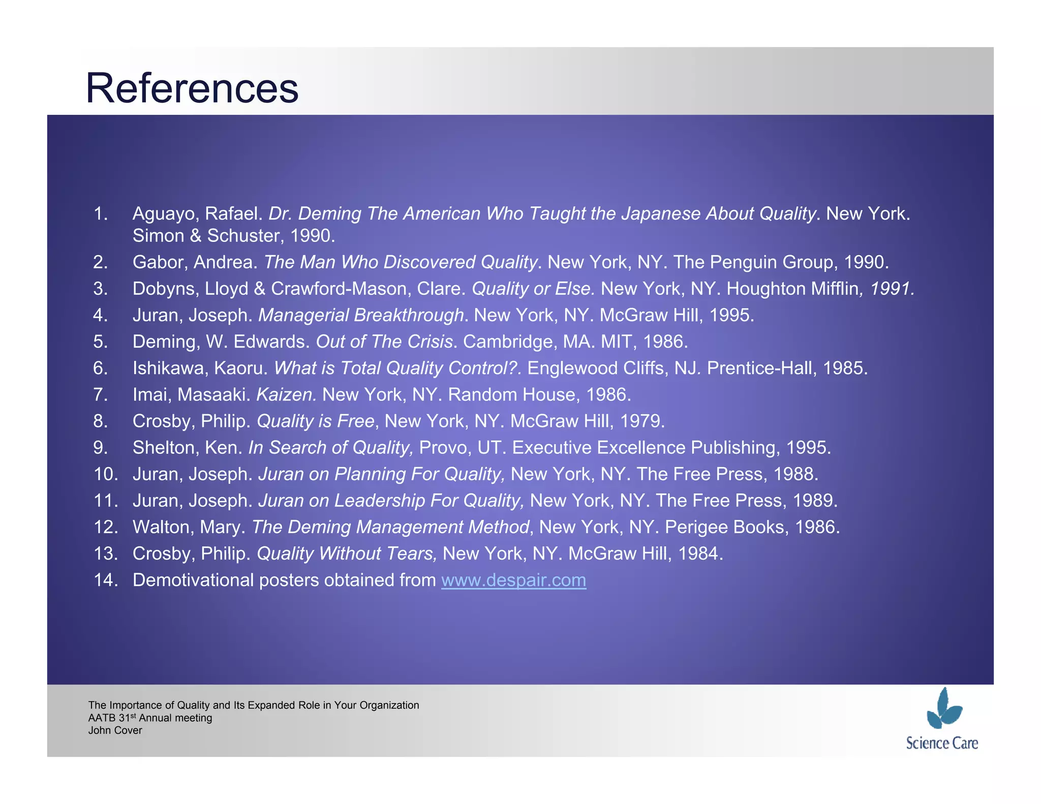 Importance of Quality | PDF