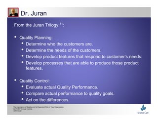 Importance of Quality | PDF