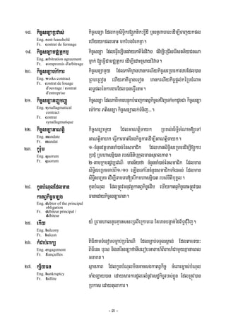 សន្ទានុក្រម រដ្ឋប្បវេណី 2007 annex of civil code | PDF