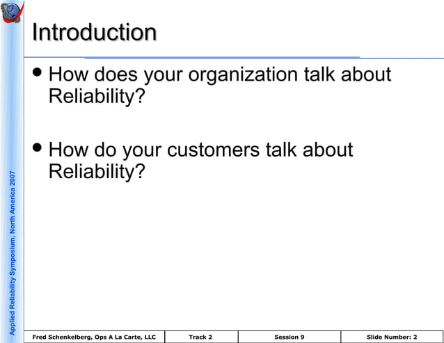 Trapped by MTBF | PPT