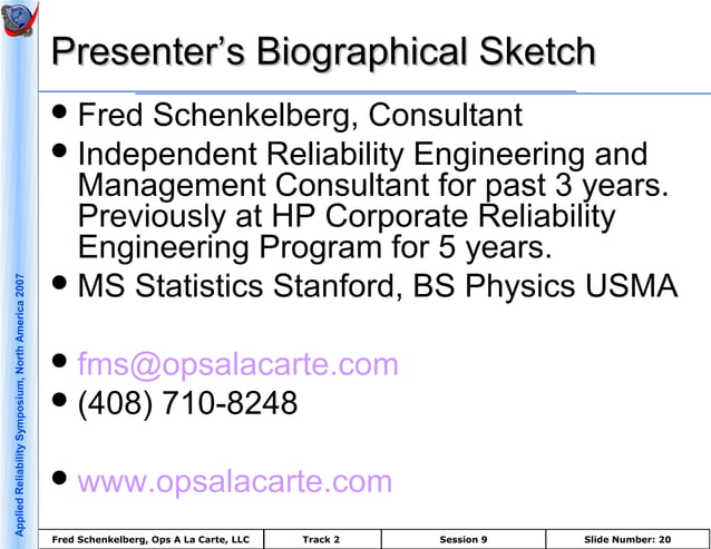 Trapped by MTBF | PPT