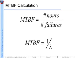Trapped by MTBF | PPT