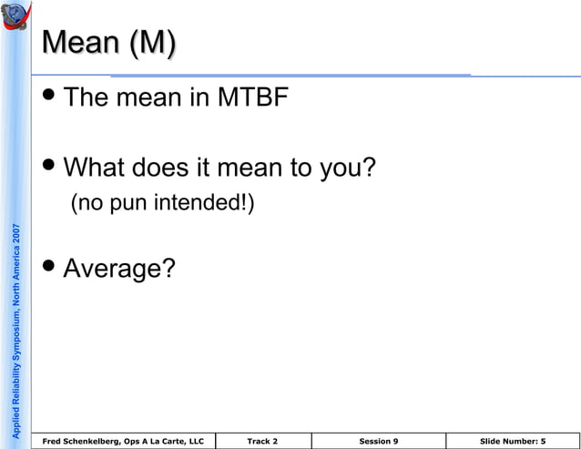 Trapped by MTBF | PPT