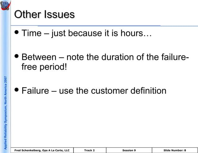 Trapped by MTBF | PPT