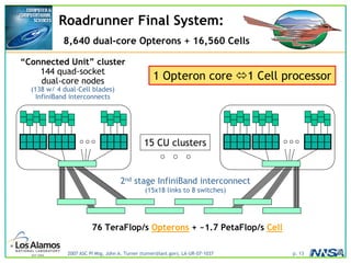 Roadrunner: Heterogeneous Petascale Computing for Predictive Simulation ...