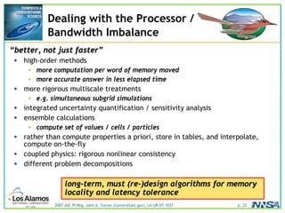 Roadrunner: Heterogeneous Petascale Computing for Predictive Simulation | PDF