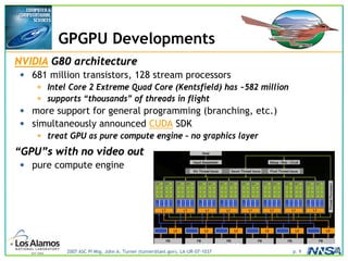 Roadrunner: Heterogeneous Petascale Computing for Predictive Simulation ...