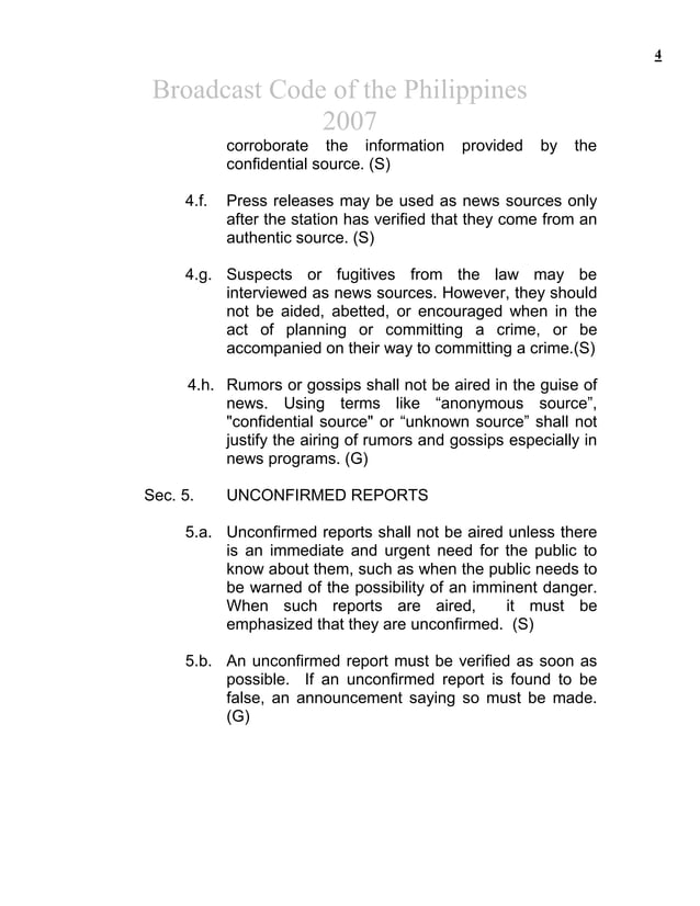 2007 Broadcast Code of the Philippines | PDF | Public Radio | Talk Radio