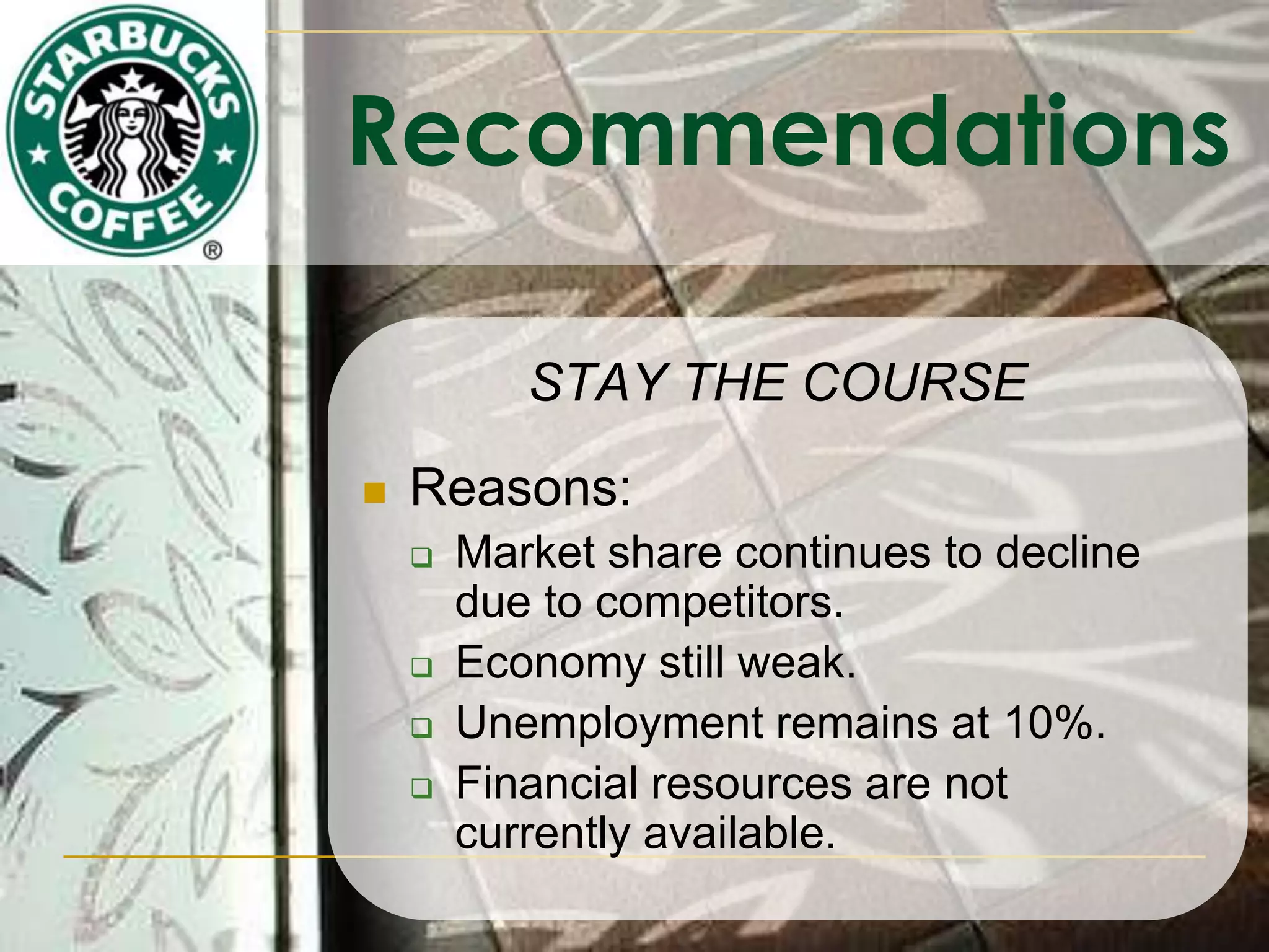 Corporate Finance Starbucks Final Project | PPTX