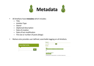 Mahara: An overview of the ePortfolio application | PDF