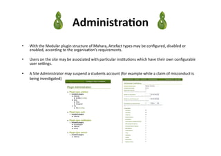 Mahara: An overview of the ePortfolio application | PDF