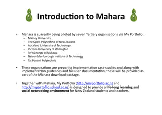 Mahara: An overview of the ePortfolio application | PDF