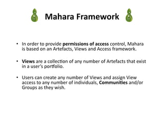 Mahara: An overview of the ePortfolio application | PDF