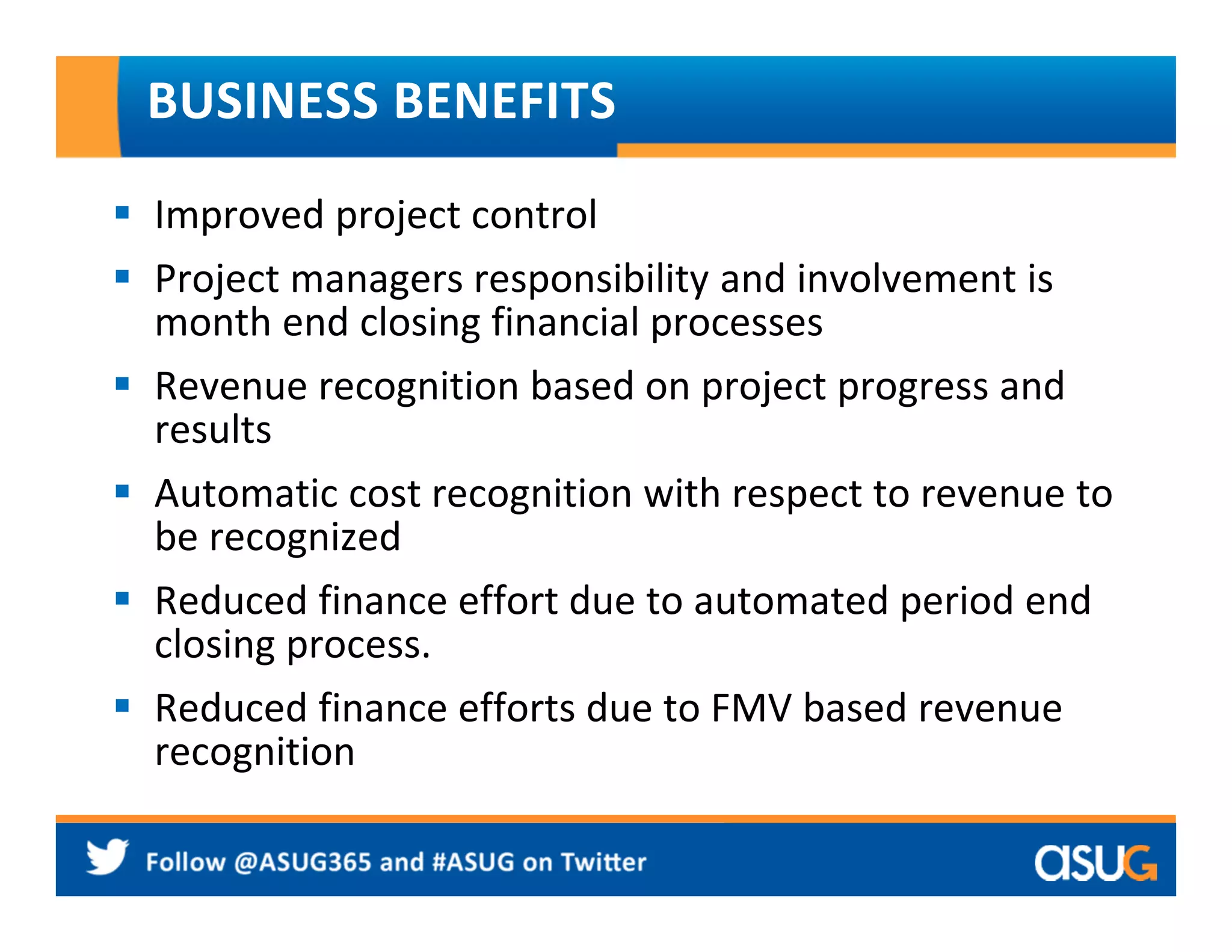 2007 how to use sap project system for revenue recognition in ...
