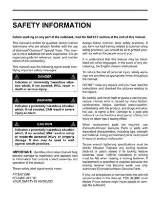2007 johnson evinrude outboard 15 hp service repair manual | PDF