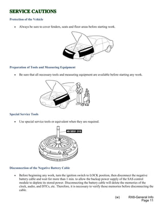 2007 mazda rx8 service repair manual | PDF