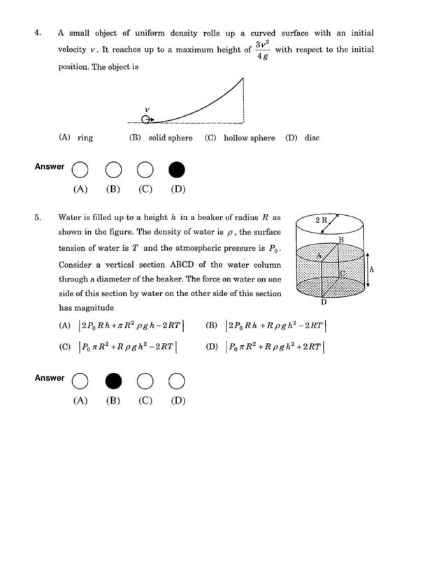 IIT-JEE Advanced 2007 Question Paper 2 | PDF