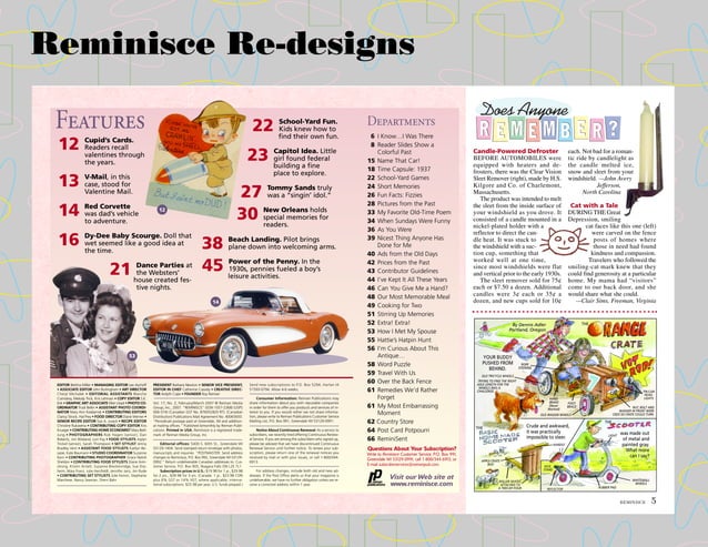 2007 Reminisce Magazine Content Overview | PPT