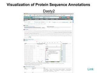 Visualizing protein sequence annotations | PPT | Databases | Computer Software and Applications
