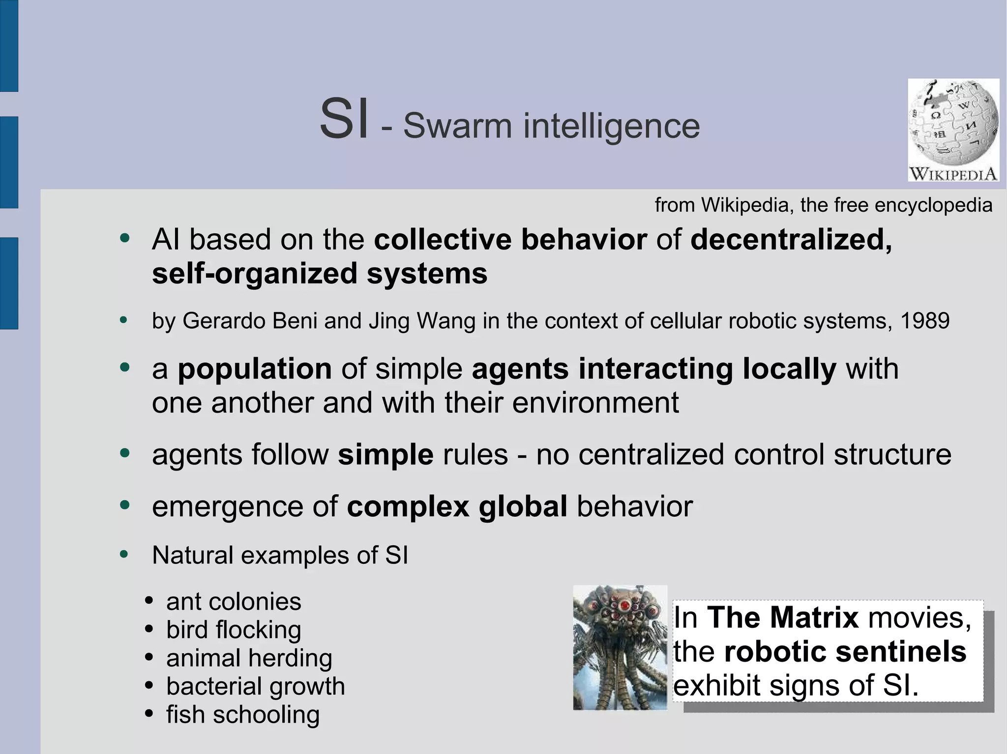 Swarm Intelligence State of the Art | PPT