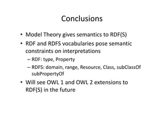 RDF Semantics | PPT
