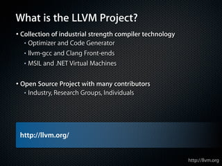 Introduction to the LLVM Compiler System | PDF