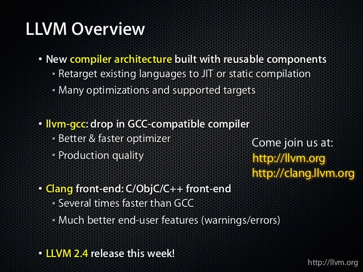 Introduction To The Llvm Compiler System 