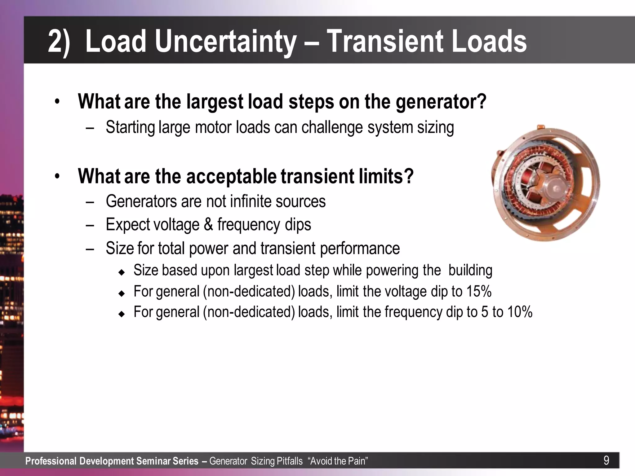 Generator Sizing Pitfalls | PDF