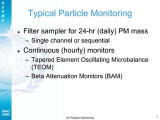 2008-12 WMO GURME - Air Pollution Monitoring | PPT