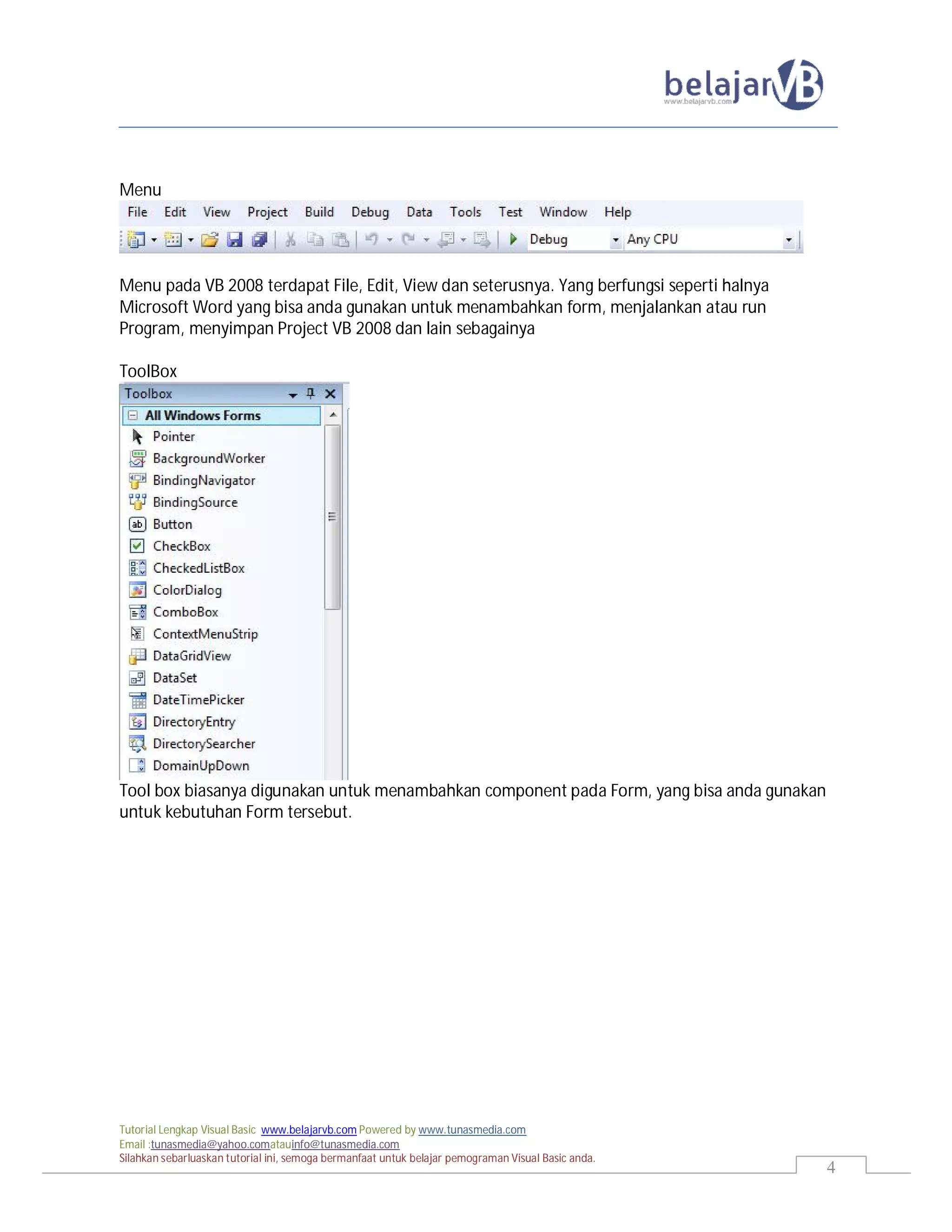 2008.2 pengenalan vb 2008 | PDF