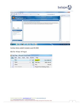2008.2 pengenalan vb 2008 | PDF