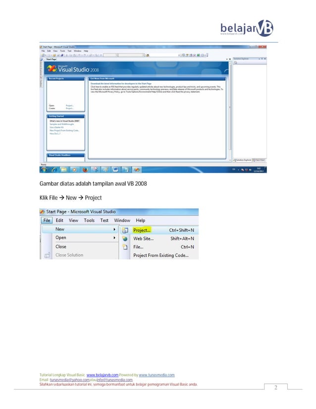 2008.2 pengenalan vb 2008 | PDF