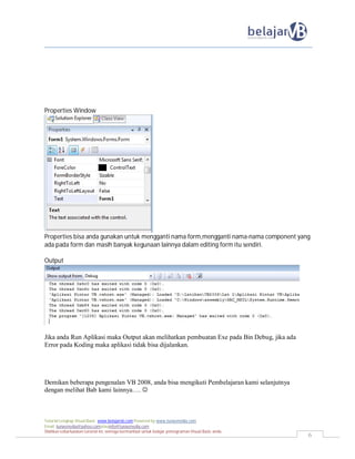2008.2 pengenalan vb 2008 | PDF